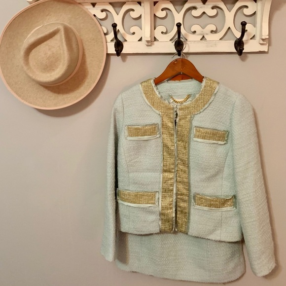 Milly of New York | Jackets & Coats | Milly Of New York Tweed Skirt ...